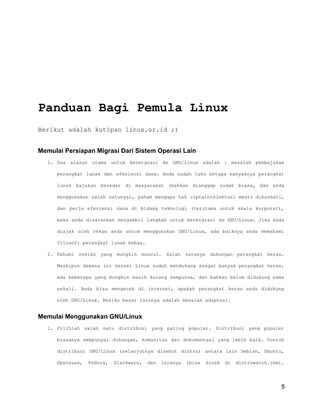 Tutorial Cara Instalasi Ubuntu Linux Lengkap | PDF
