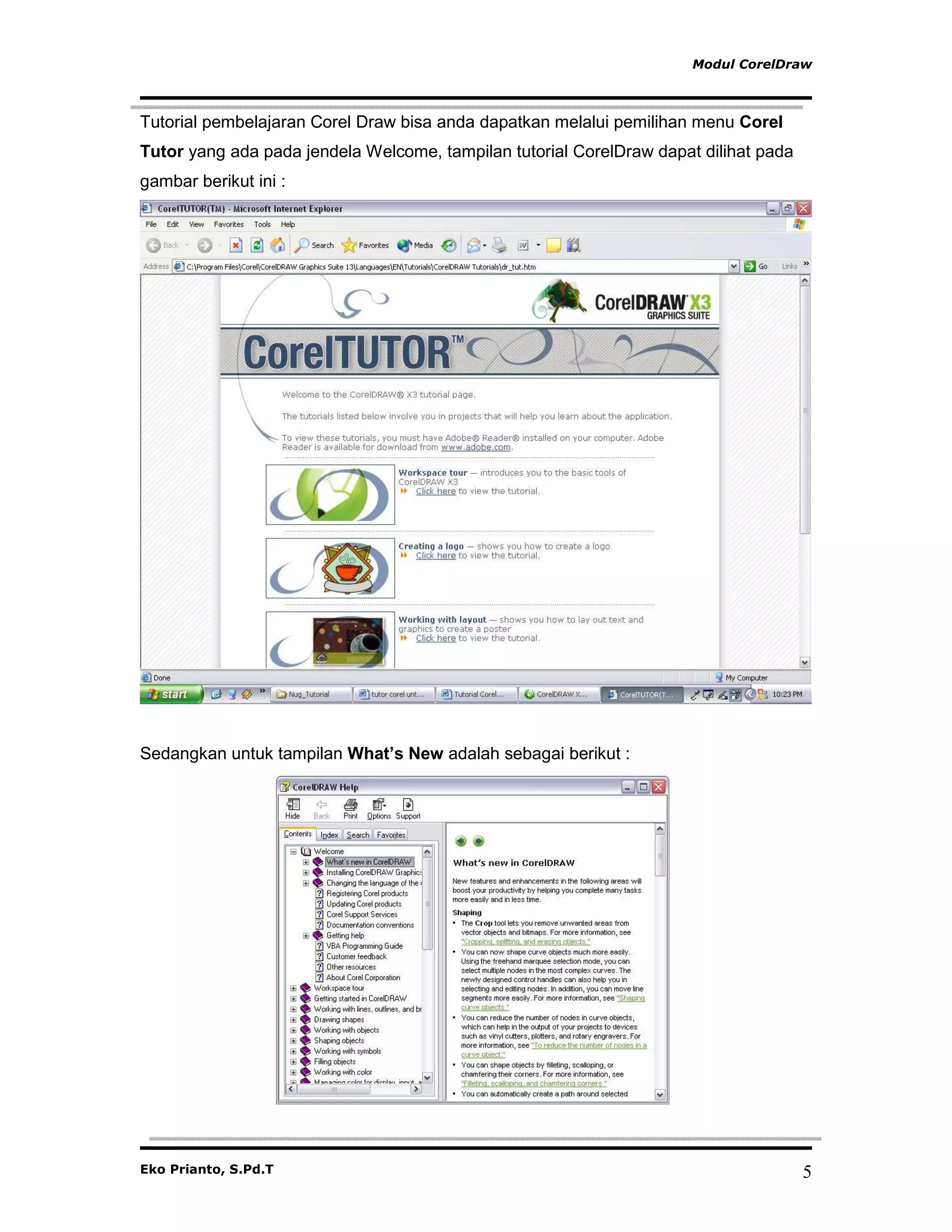 Tutorial coreldraw- | PDF