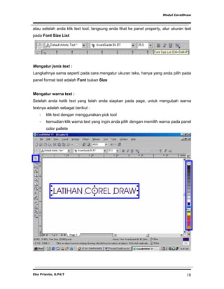 Tutorial coreldraw- | PDF