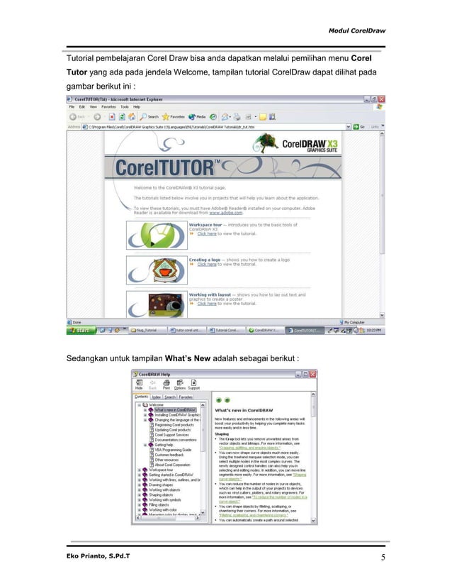Tutorial coreldraw (dianto irawan) | PDF
