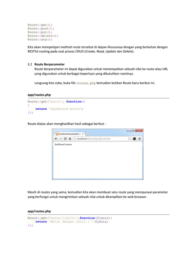 Tutorial dasar-laravel | PDF