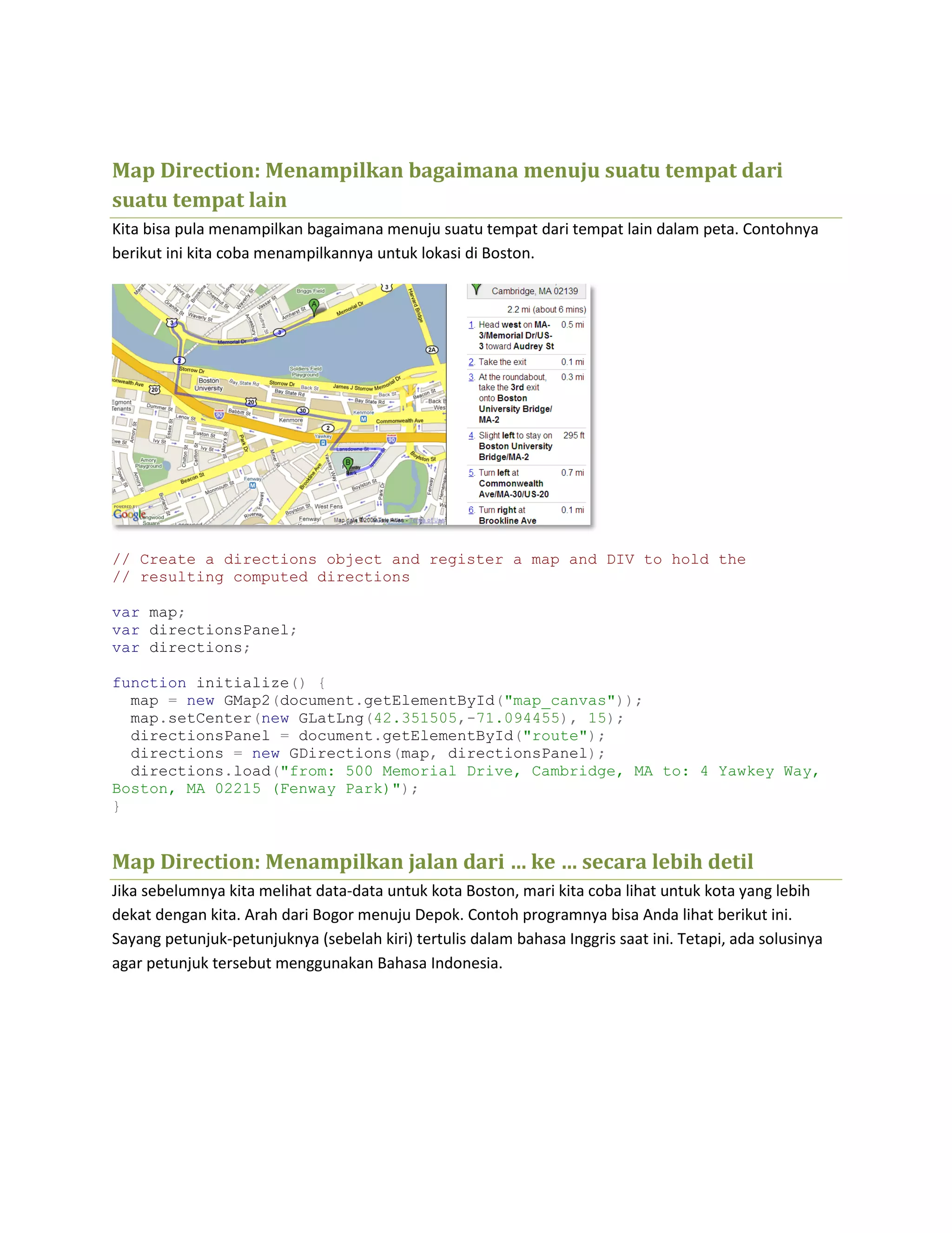 Tutorial dasar-pemrograman-google-maps-api | PDF