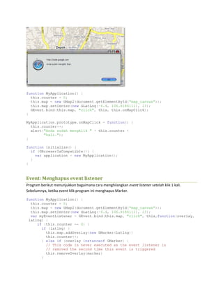 Tutorial dasar-pemrograman-google-maps-api | PDF