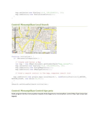 Tutorial dasar-pemrograman-google-maps-api | PDF