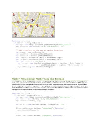 Tutorial dasar-pemrograman-google-maps-api | PDF
