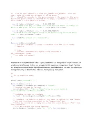 Tutorial dasar-pemrograman-google-maps-api | PDF