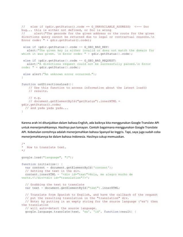 Tutorial dasar-pemrograman-google-maps-api | PDF