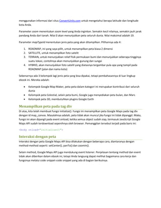 Tutorial dasar-pemrograman-google-maps-api | PDF