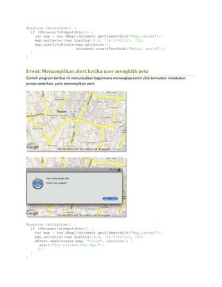 Tutorial dasar-pemrograman-google-maps-api | PDF