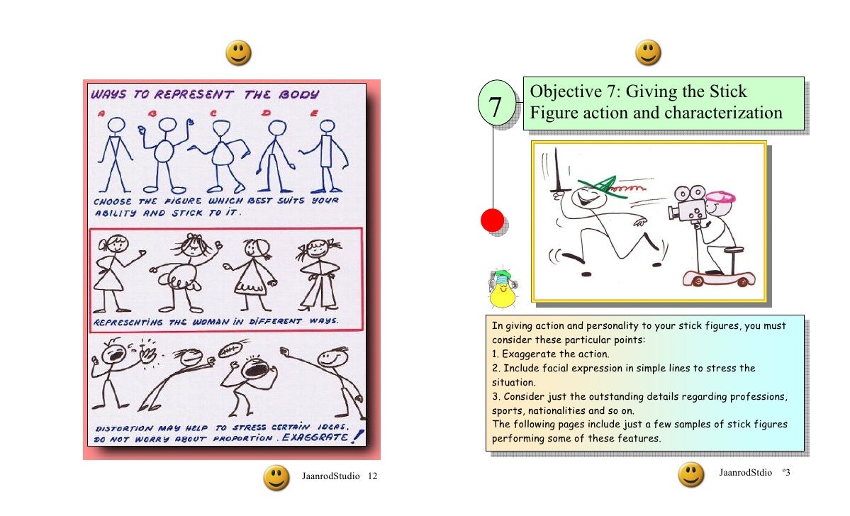Tutorial draw and teach with stick figures