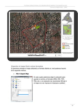 Tutorial elaboración de mapas con arcgis nivel basico | PDF