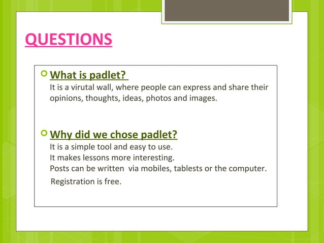 TUTORIAL: HOW TO USE PADLET | PPT | Internet | Computing