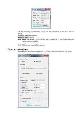Tutorial il-orthophoto-dem-neogeo | PDF