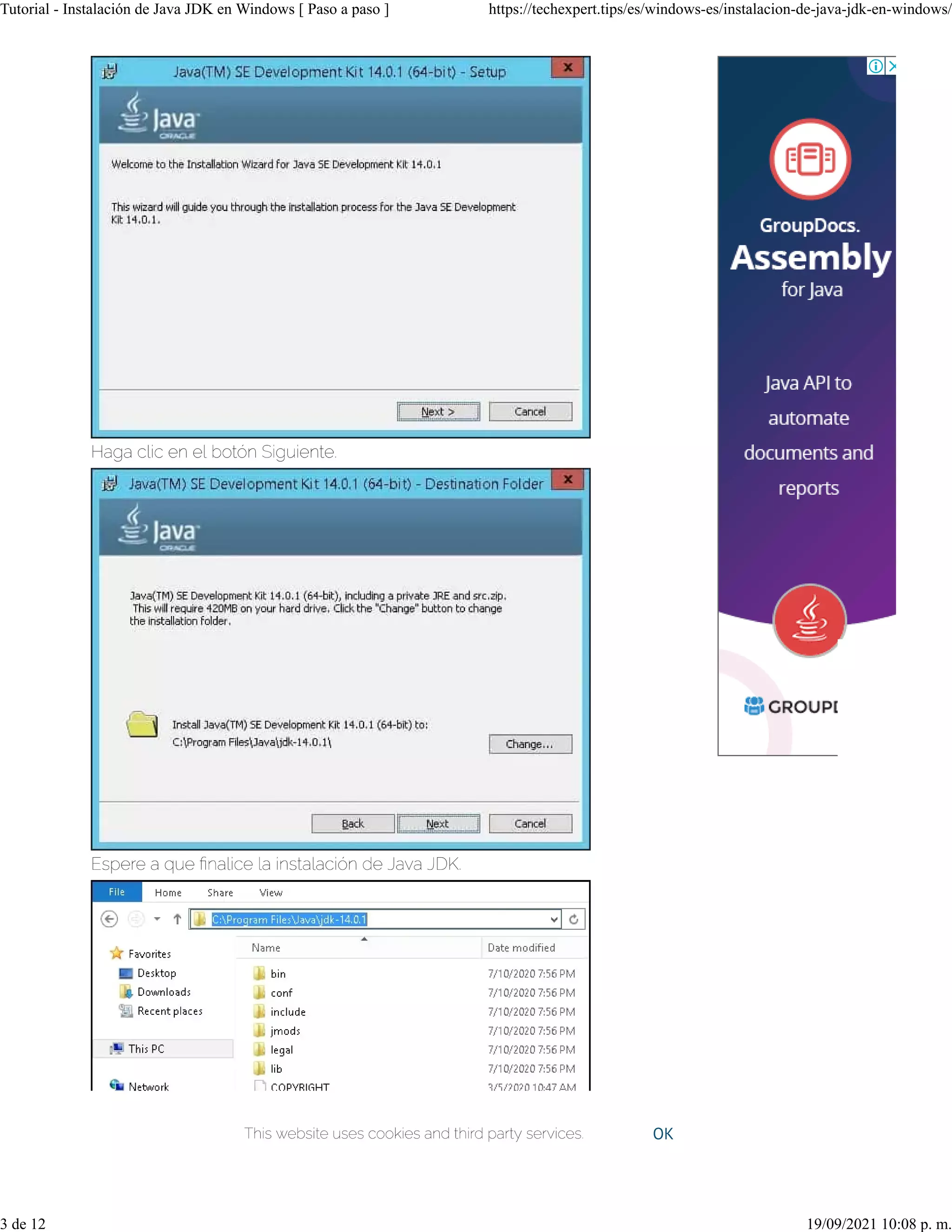 Tutorial instalación de java jdk en windows [ paso a paso ] | PDF