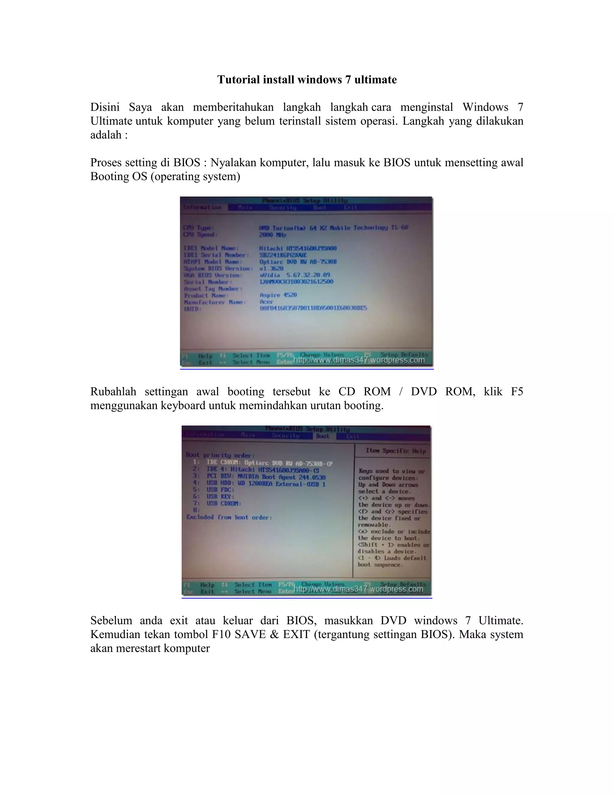 Tutorial install-windows-71 | PDF