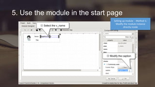CrossUI Tutorial - intermediate - reusable module | PPTX
