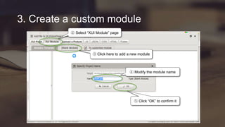 CrossUI Tutorial - intermediate - reusable module | PPTX
