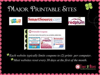 Couponing Workshop Tutorial: Internet Printable Coupons-Getting Started | PDF | Internet | Computing