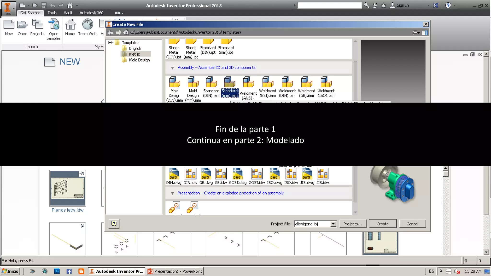 Tutorial inventor parte 1 | PDF