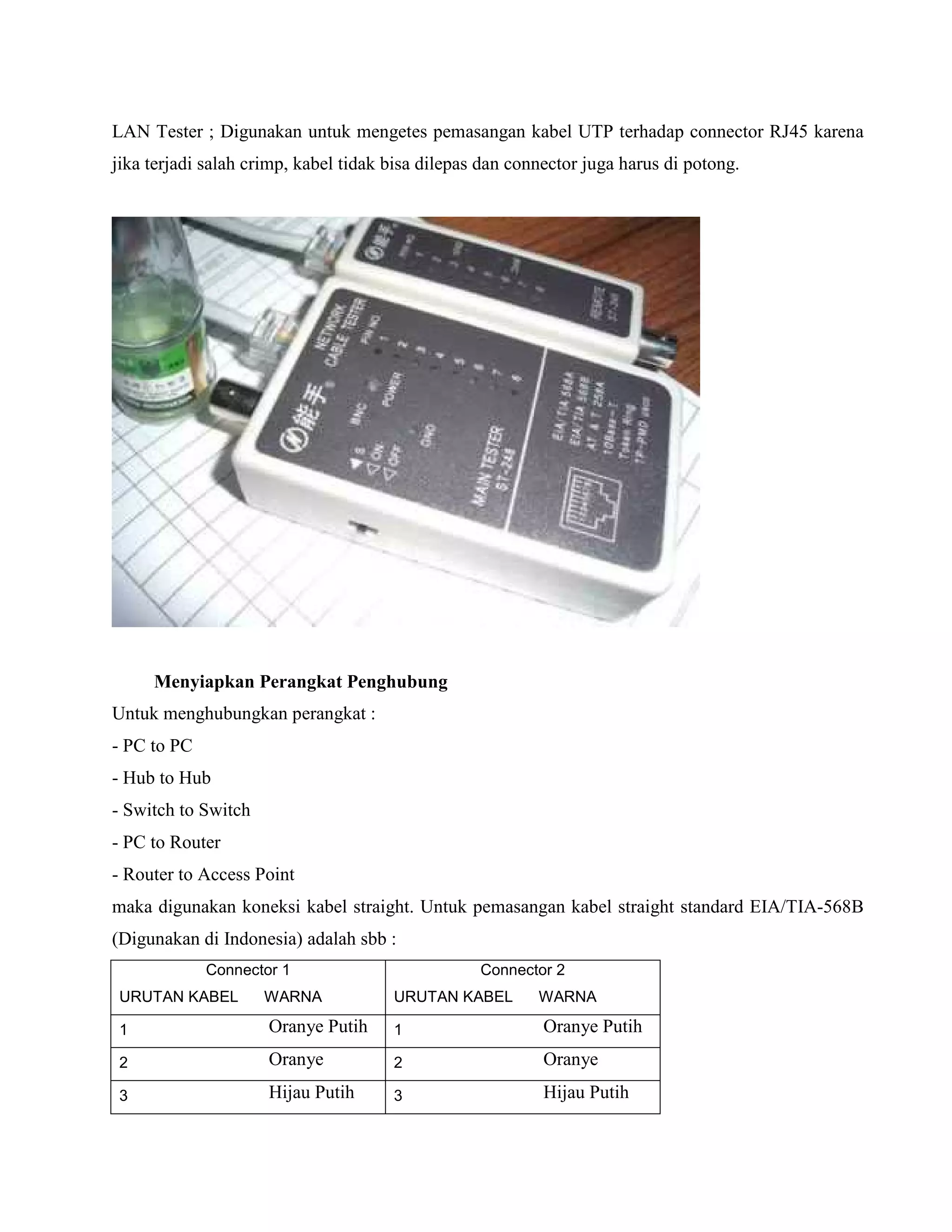 Tutorial konfigurasi-kabel-jaringan-ethernet | PDF