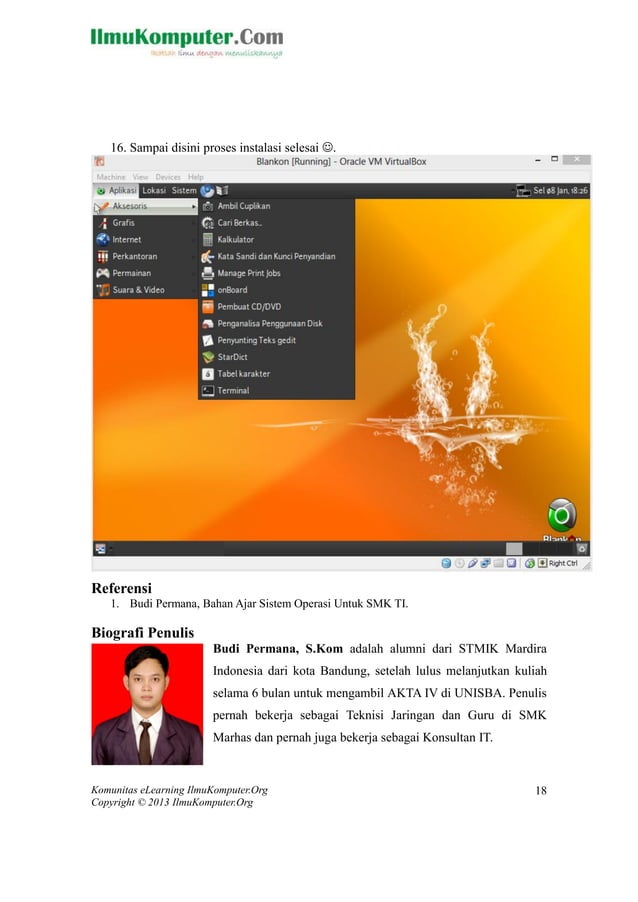 Tutorial menginstal-linux-blankon-di-virtualbox | PDF