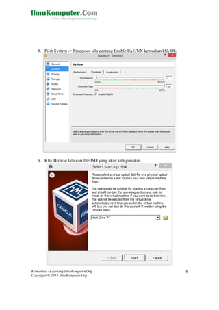 Tutorial menginstal-linux-blankon-di-virtualbox | PDF