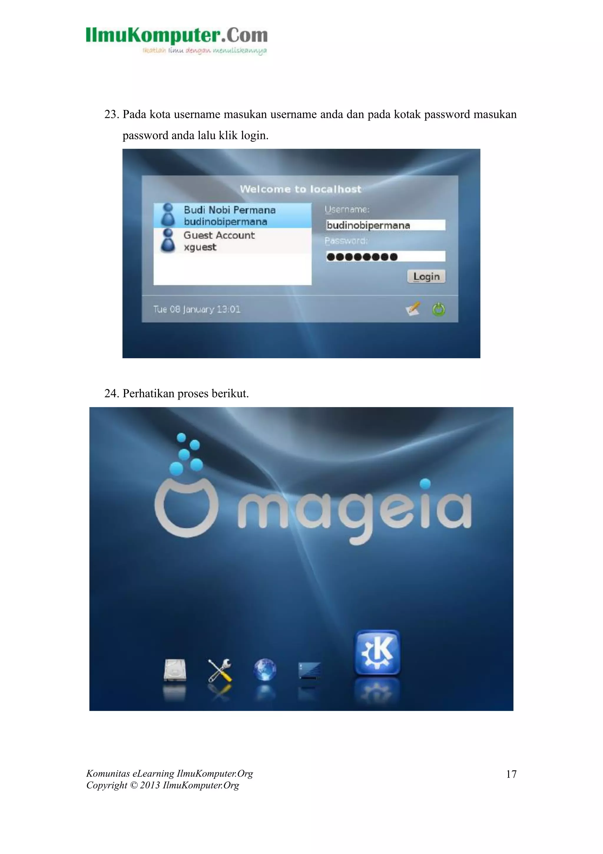 Tutorial menginstal-linux-mageia-di-pc | PDF