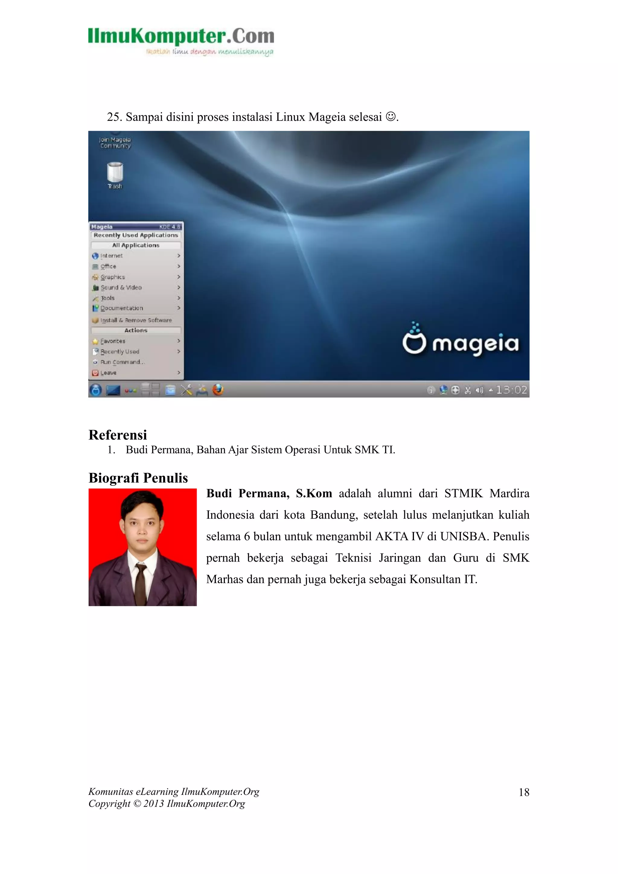 Tutorial menginstal-linux-mageia-di-pc | PDF