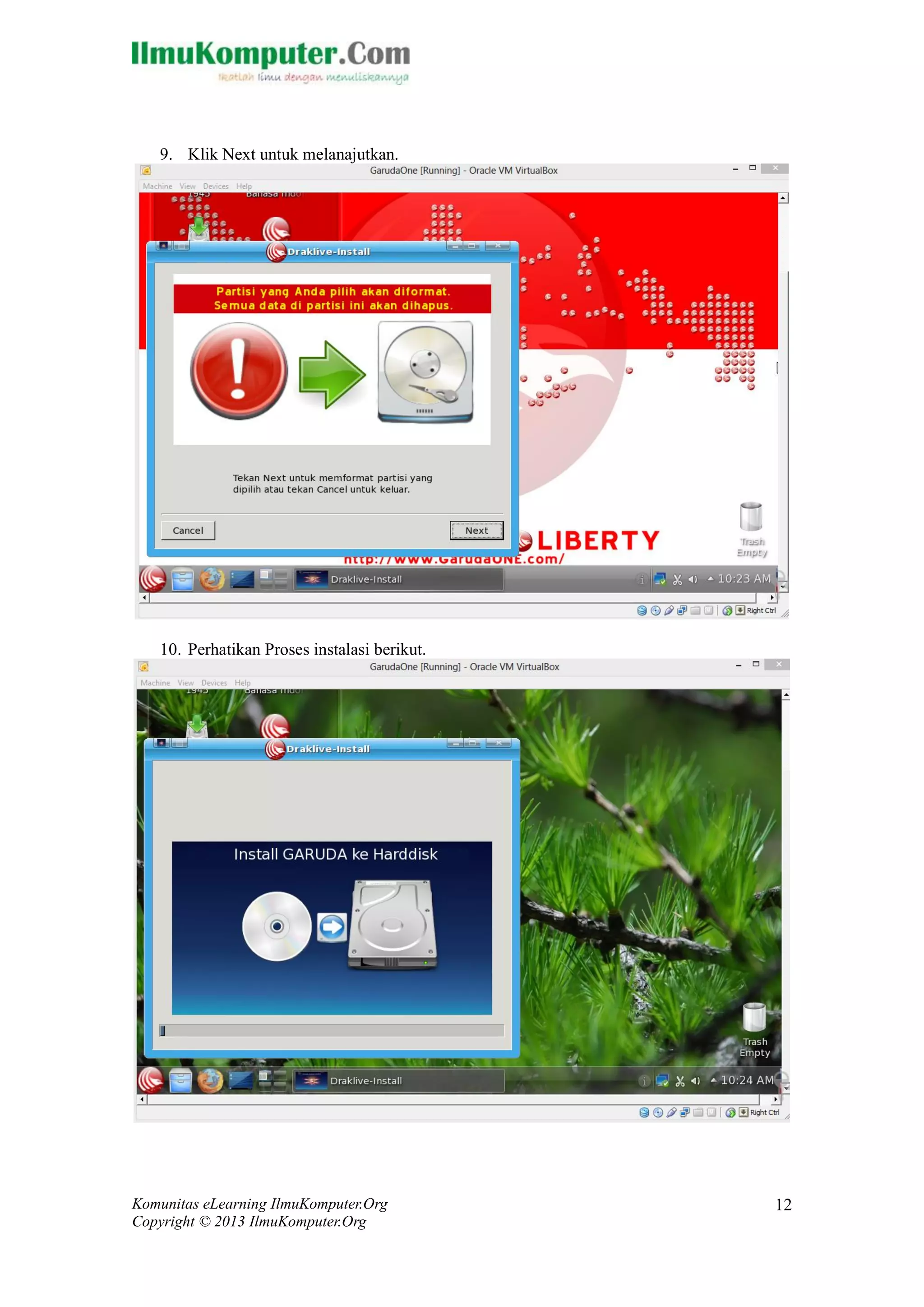 Tutorial menginstall-linux-garuda one-di-virtualbox | PDF