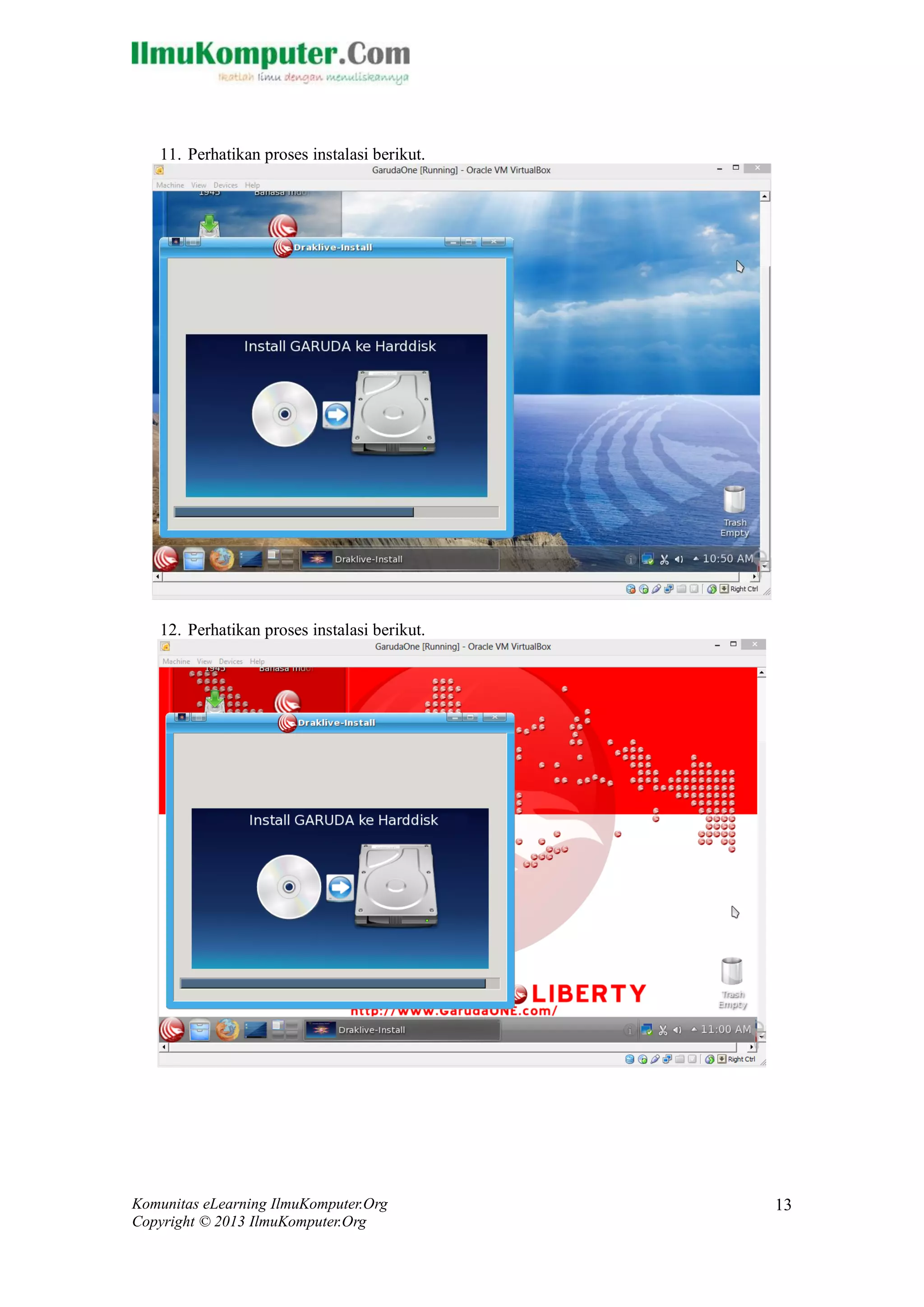 Tutorial menginstall-linux-garuda one-di-virtualbox | PDF