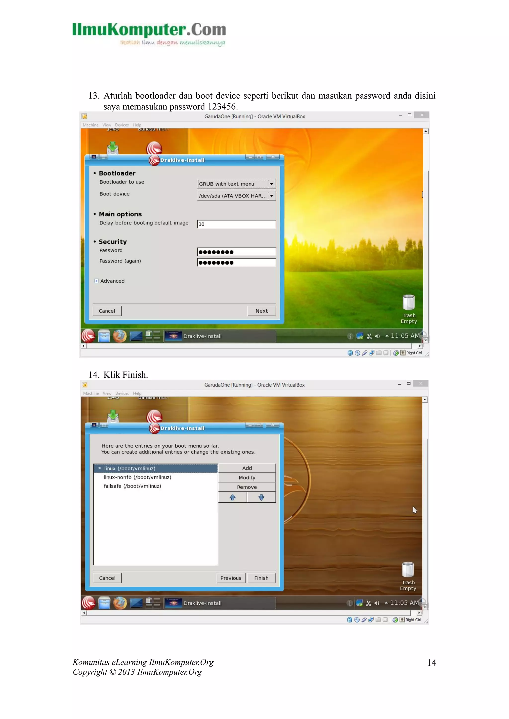 Tutorial menginstall-linux-garuda one-di-virtualbox | PDF
