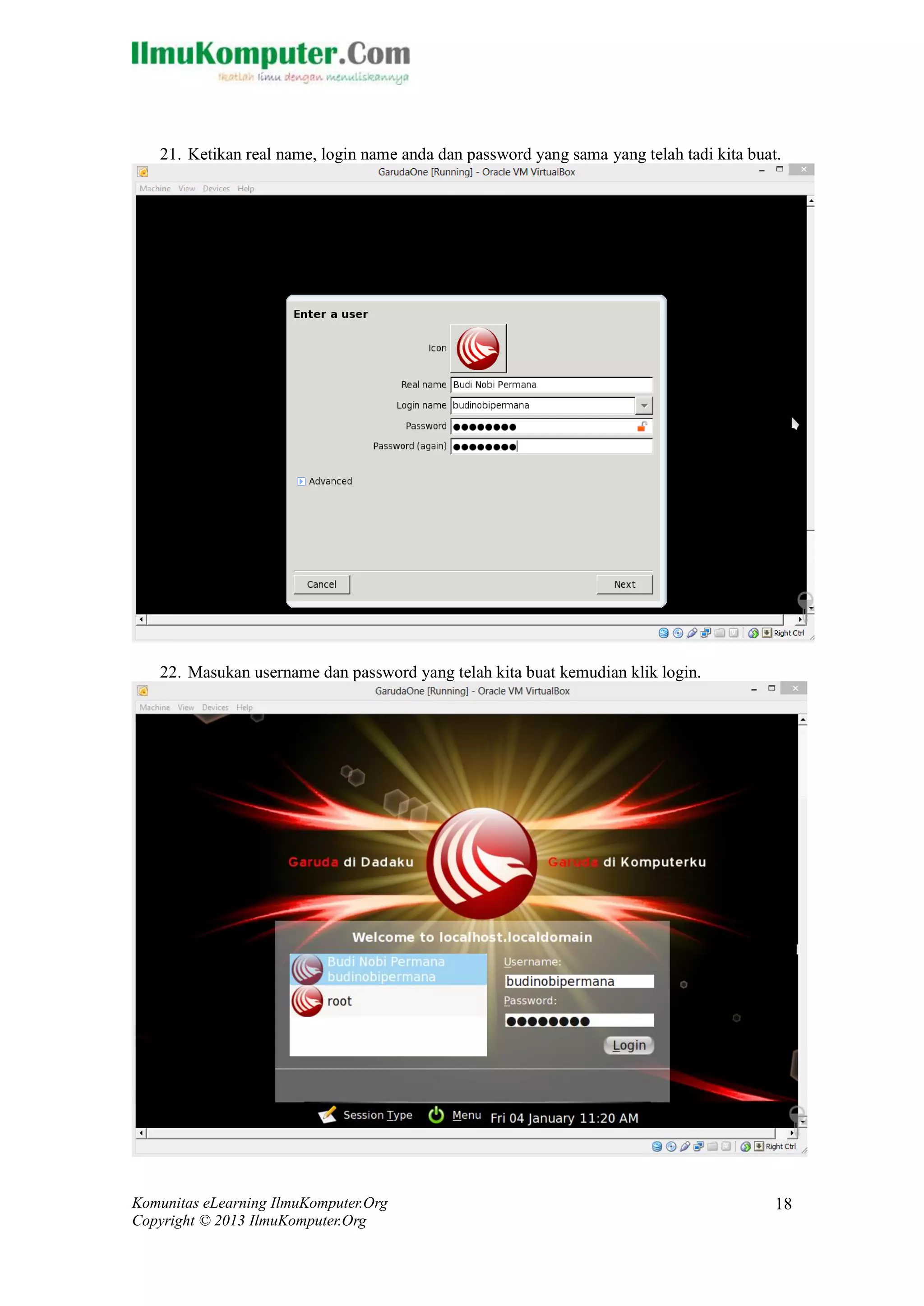 Tutorial menginstall-linux-garuda one-di-virtualbox | PDF