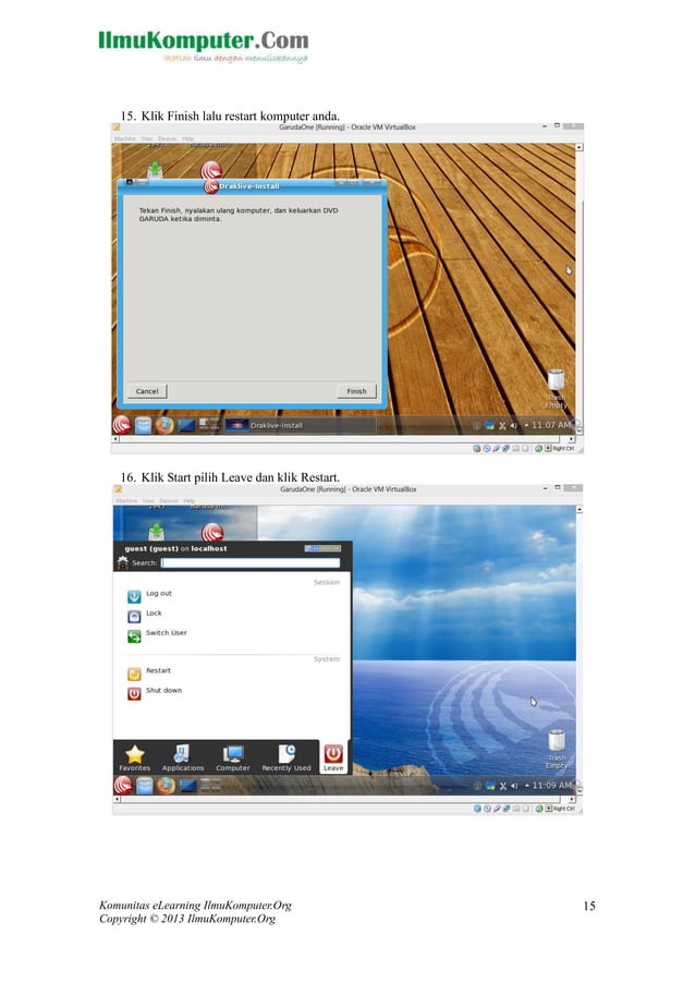 Tutorial menginstall-linux-garuda one-di-virtualbox | PDF