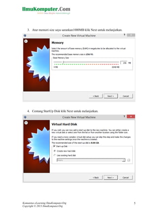 Tutorial menginstall-linux-mint-di-virtual box | PDF