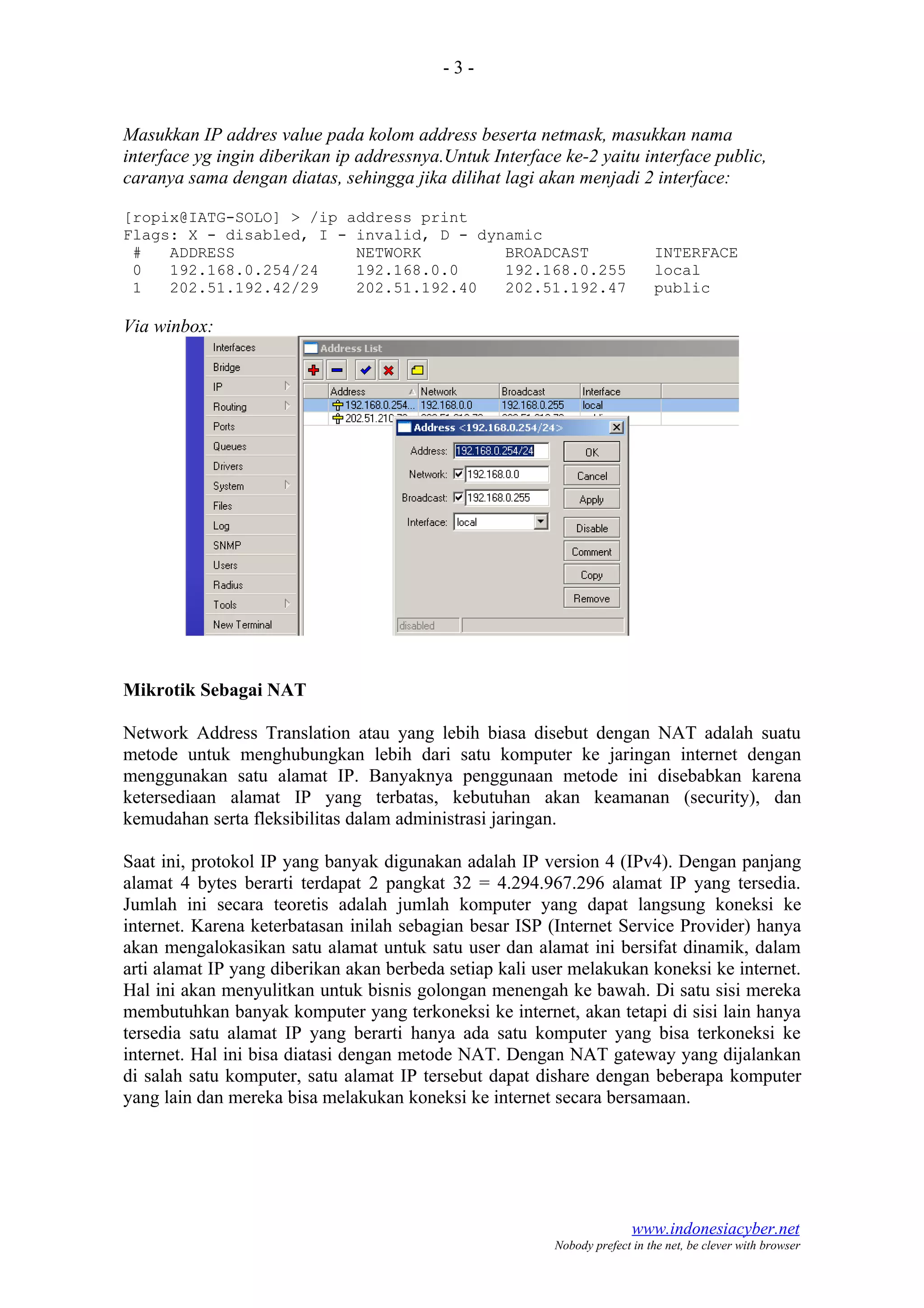 Tutorial mikrotik-step-by-step | PDF