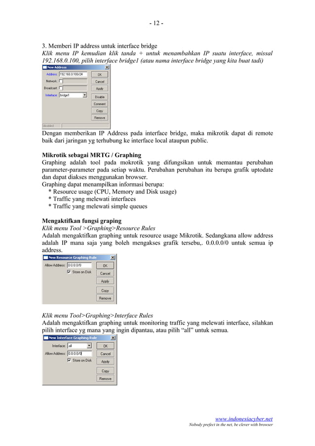 Tutorial mikrotik-step-by-step | DOC