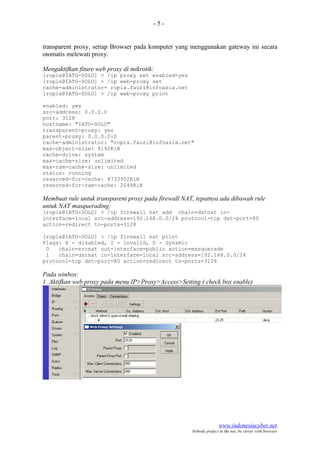 Tutorial mikrotik-step-by-step | DOC