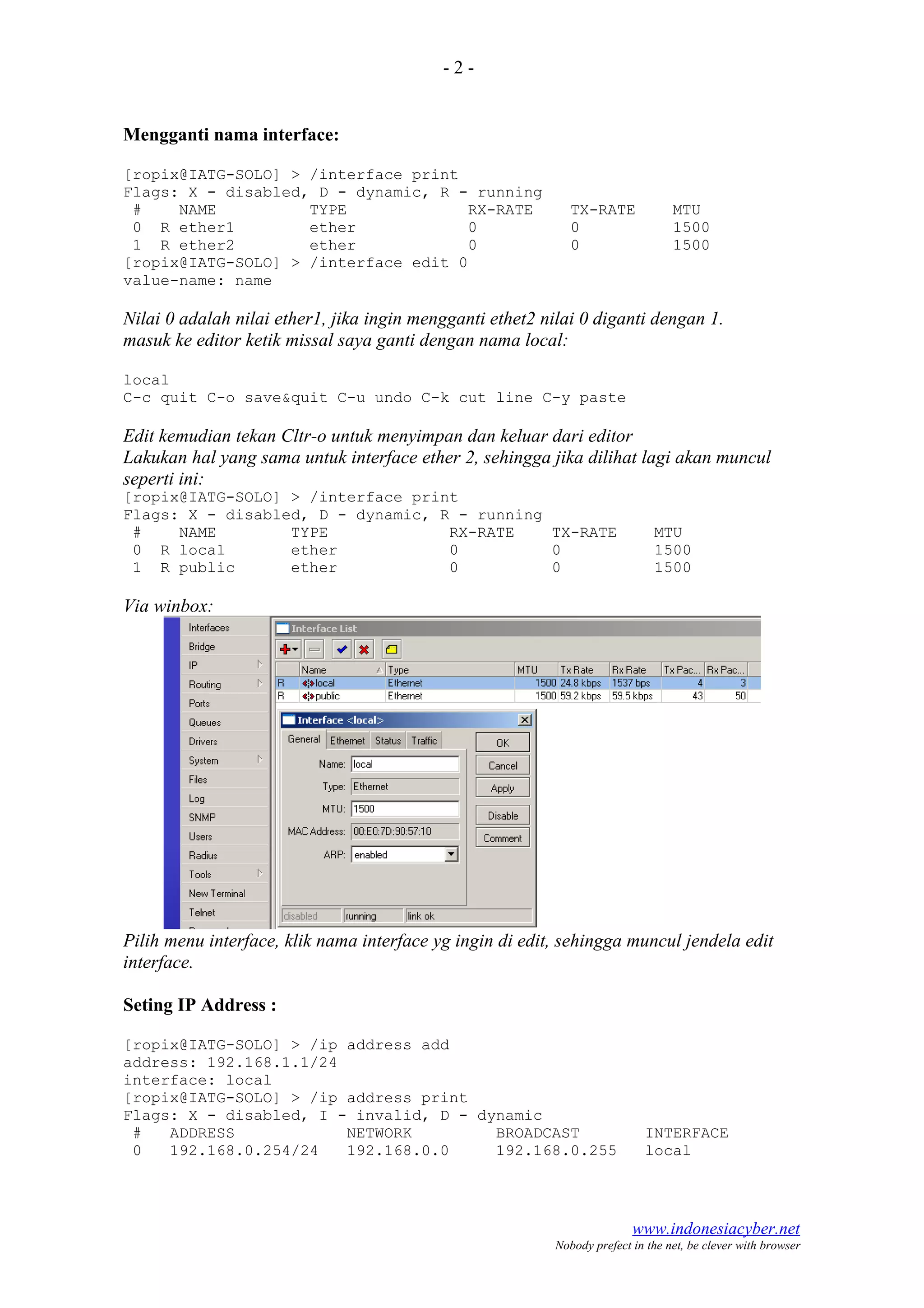 Tutorial mikrotik-step-by-step | PDF