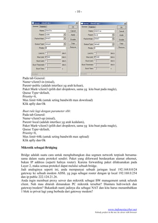 Tutorial mikrotik-step-by-step | PDF