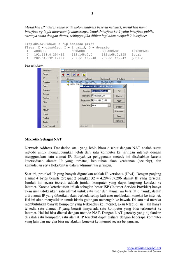 Tutorial mikrotik-step-by-step | PDF
