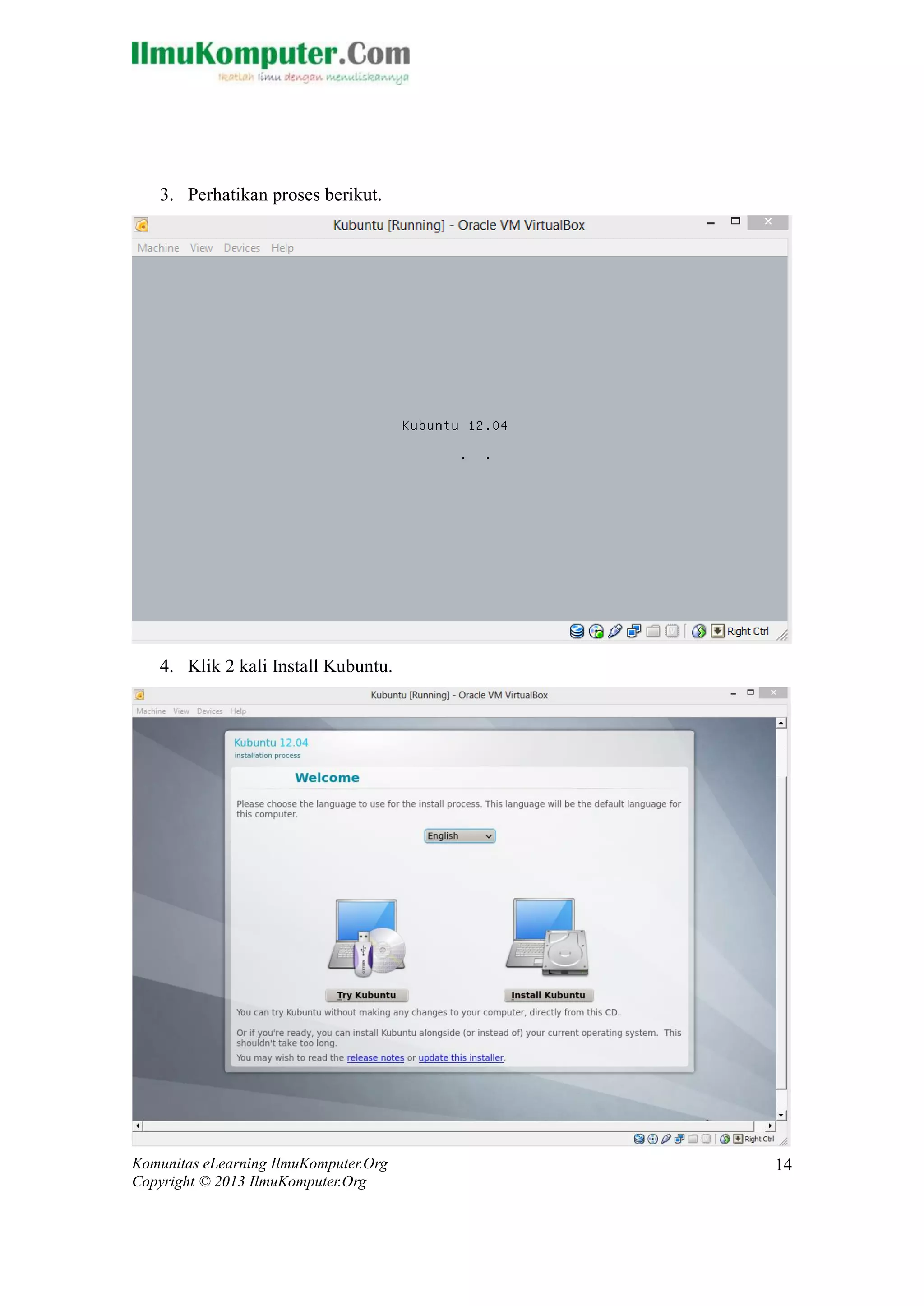 Tutorial mnginstall-kubuntu-12.04-di-virtual box | PDF
