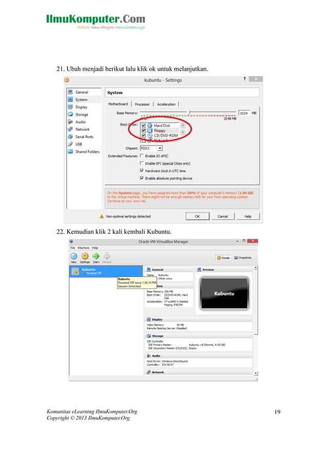 Tutorial mnginstall-kubuntu-12.04-di-virtual box | PDF