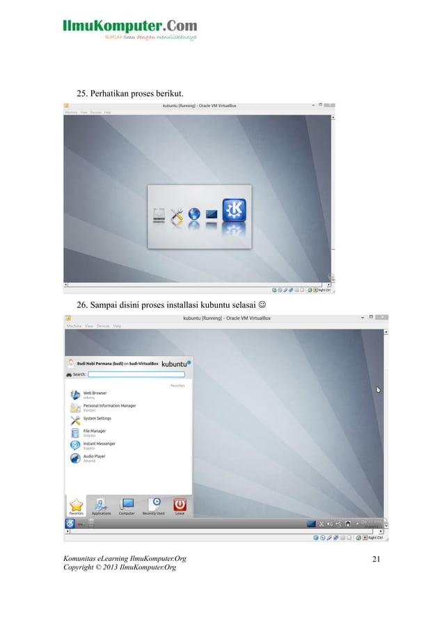 Tutorial mnginstall-kubuntu-12.04-di-virtual box | PDF