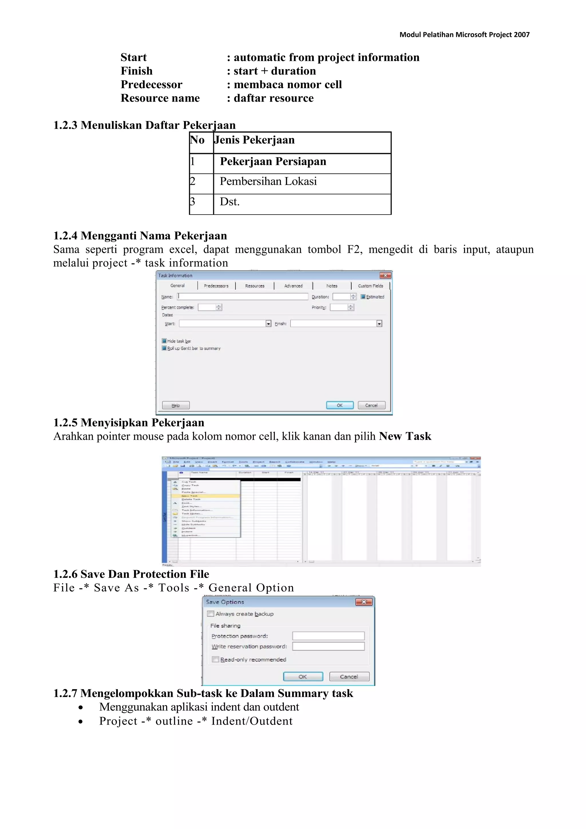 Tutorial ms-project-untuk-proyek-konstruksi | PDF