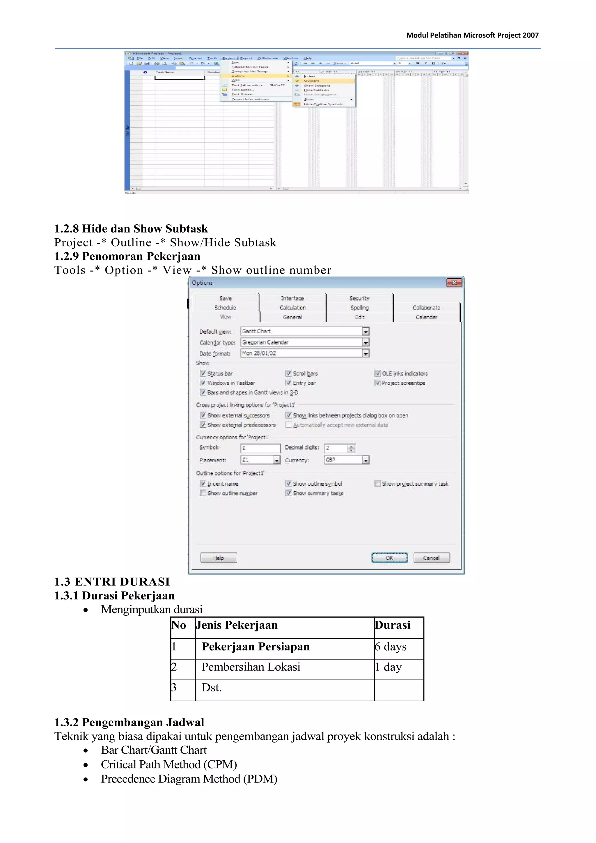 Tutorial ms-project-untuk-proyek-konstruksi | DOC