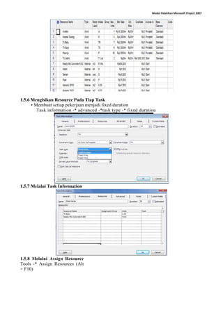 Tutorial ms-project-untuk-proyek-konstruksi | DOC