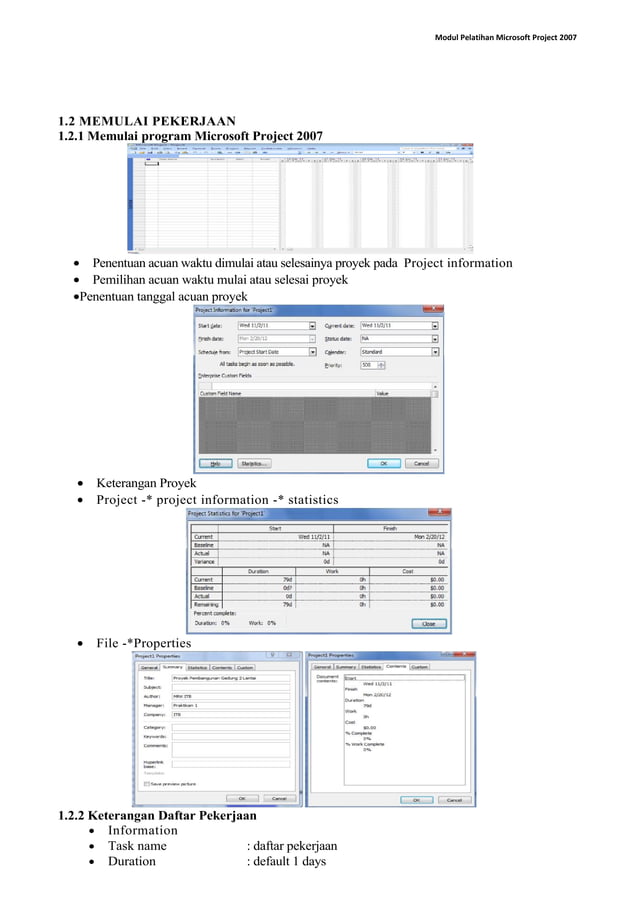 Tutorial ms-project-untuk-proyek-konstruksi | DOC