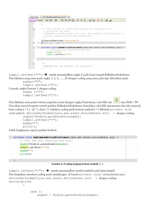 Tutorial Java netbeans | PDF
