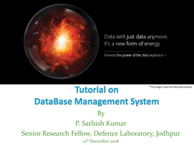 Tutorial On Database Management System | PDF | Databases | Computer Software and Applications