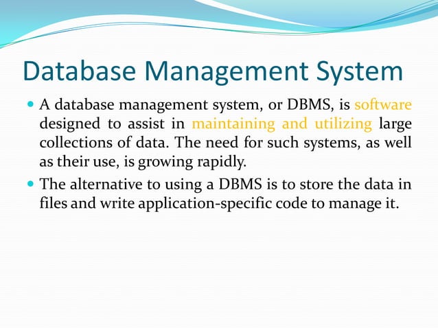 Tutorial On Database Management System Pdf Databases Computer Software And Applications